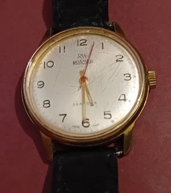 CIRCA 1960'S RW Roamer Searock Swiss Made Men's Wrist Watch for Spares ...