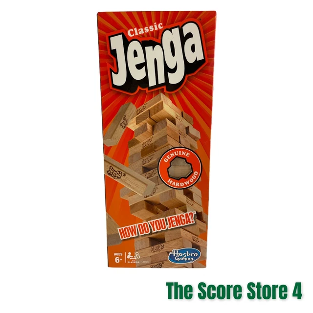 JENGA CLASSIC WOODEN Blocks Tower Outdoor Party Adults Kids Fun Family ...