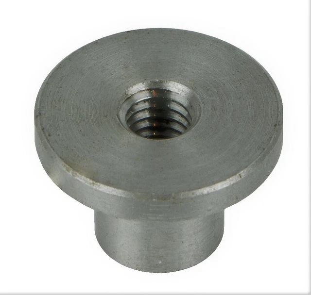STEEL WELD ON Female Fittiing Bush M6 - Weld in Threaded Inserts M6 x ...