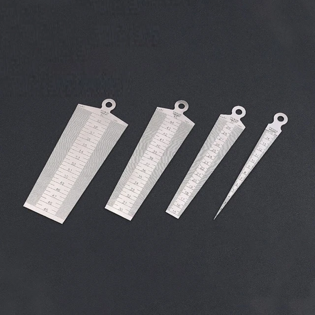 DOUBLE WEDGE/FEELER GAUGE Taper Gauge Gap Ruler Metric Imperial ...