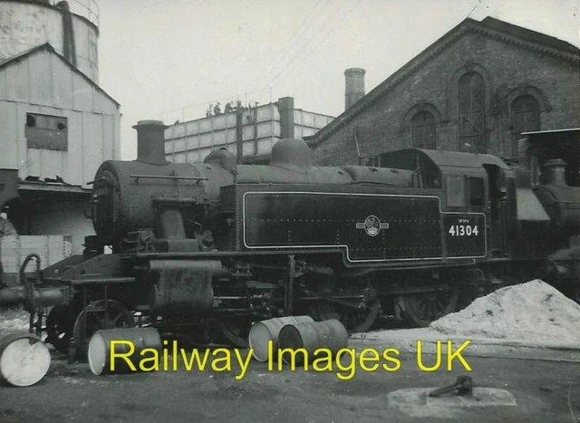 RAILWAY PHOTO - LMS Ivatt Class 2MT 2-6-2T No.41304 at Bristol Barrow ...