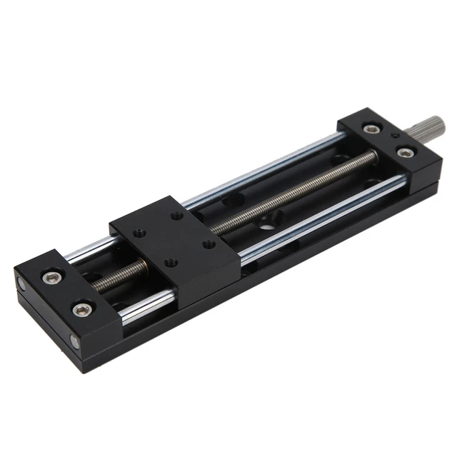 SLIDING STAGE PLATFORM X Dovetail Guide Linear Table With Gear Rotating ...