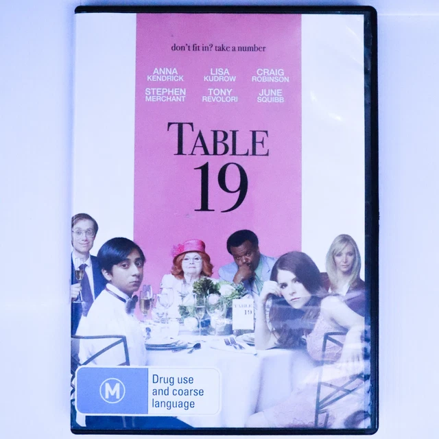 TABLE 19 (DVD, 2017) Anna Kendrick, Lisa Kudrow - Romance Comedy Drama ...