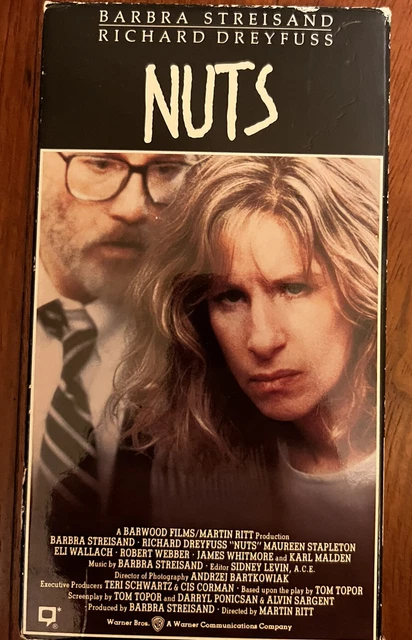 NUTS VHS 1987 Barbra Streisand Richard Dreyfuss Maureen Stapleton Drama ...