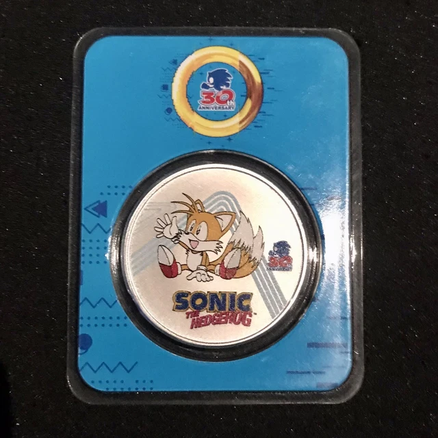 2021 TAILS SONIC The Hedgehog 30th Anniversary 1oz Silver Bullion Coin ...