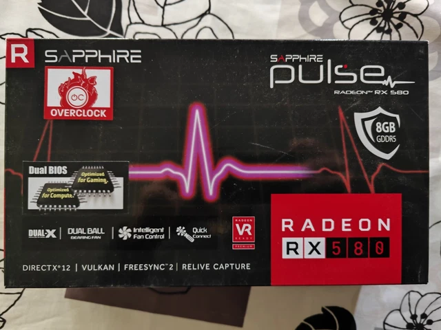 SAPPHIRE PULSE RADEON RX 580 8 Go GDDR5 Carte Graphique (11265-05-20G ...