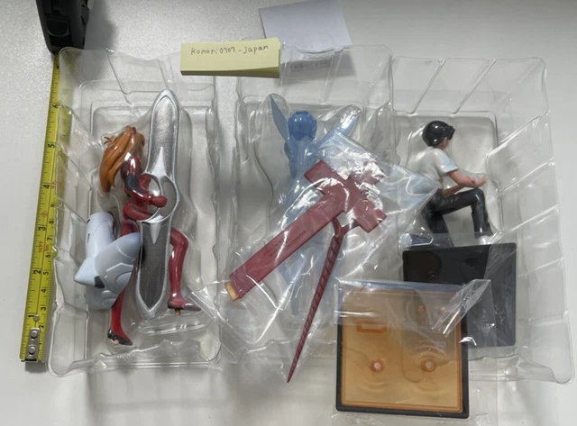 THE END OF evangelion figure rei ayanami lilith asuka shinji 3 set ...