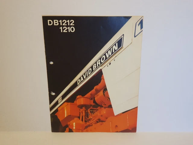DAVID BROWN 1210 & 1212 pre-Q cab tractor sales brochure 1970s Meltham factory £5.00 - PicClick UK