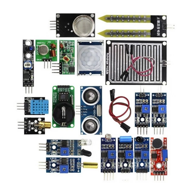 16 IN 1 HC-SR04 Ultrasonic Sensor Module Kit For Raspberry Pi 3/Pi 2 ...