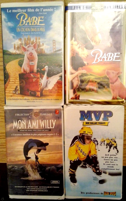 VHS LOT (4) Francais-French. Disney. Children movies. Films pour enfant ...