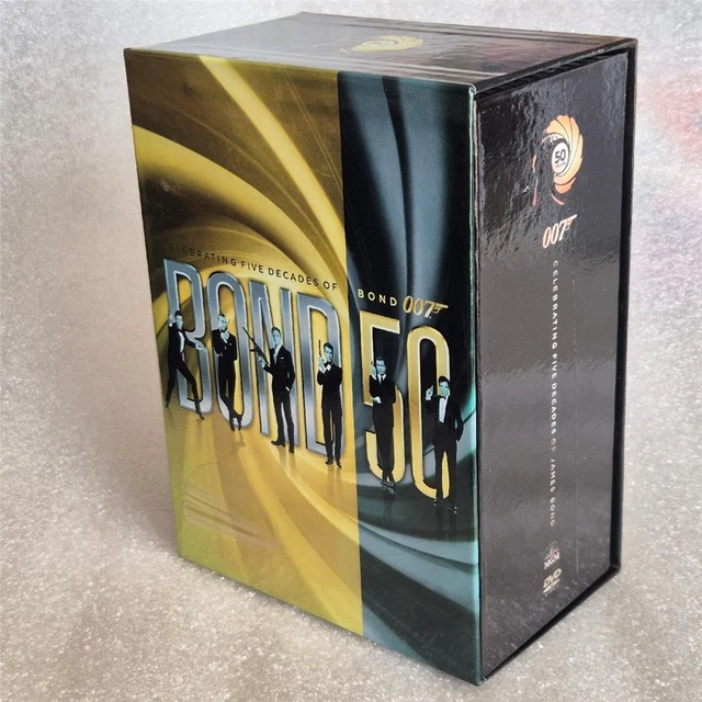 BOND AT 50 DVD Box Set Celebrating 5 Decades of James Bond 007 22 films ...