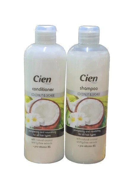 LIDL CIEN COCONUT and Lychee Shampoo & Conditioner Set 500mL Each ...