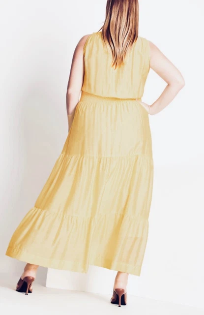 CITY CHIC REFINITY Sweetly Tiered Dress Plus Size Small/16 NWT [RRP ...