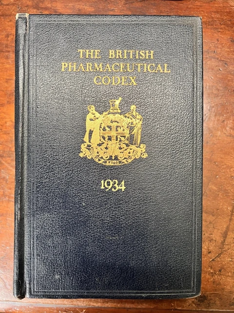 THE BRITISH PHARMACEUTICAL Codex 1934 Book - Hardcover Exc Cond £30.00 ...