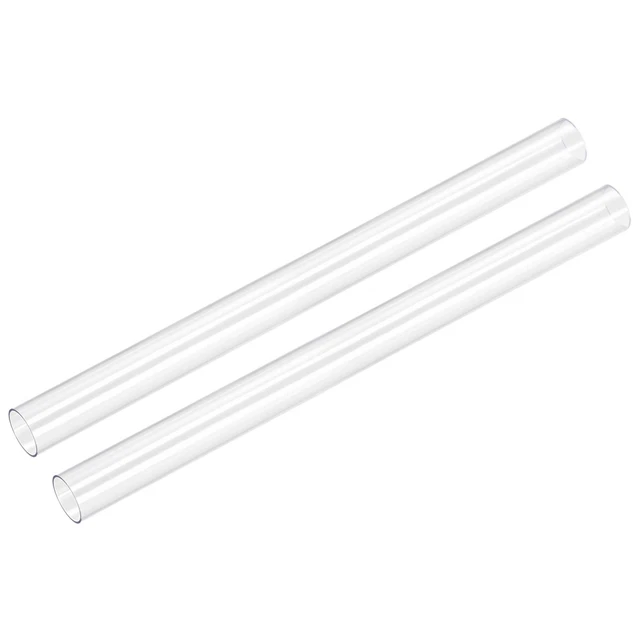 2PACK 17MM (0.67&)X20MM (0.79")x0.5M/1.64Ft Clear Rigid Tubing Pipe for ...