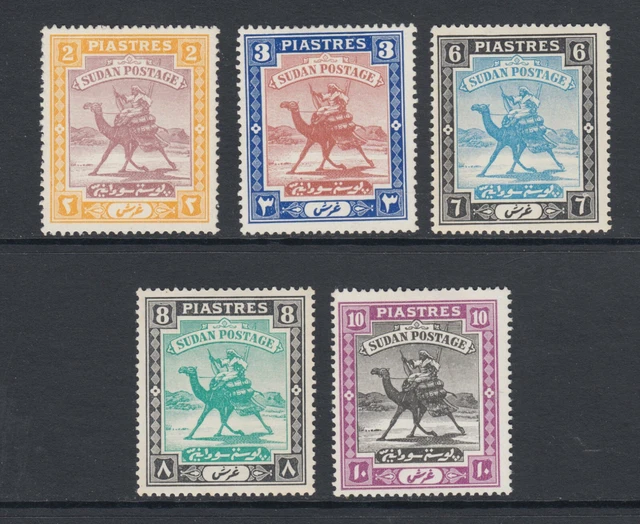 SUDAN SC 43, 44, 47-49 MLH. 1927-40 Camel Post Riders, fresh, bright, F ...