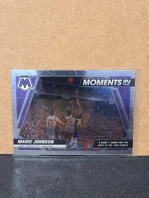 2021-22 PANINI MOSAÏQUE Magic Johnson Moments in Time #20 - Los Angeles ...