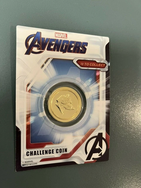 MARVEL AVENGERS NEBULA Challenge Coin Rocket & Mission Patch Combo Set ...