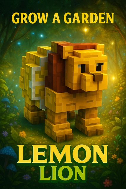 LEMON LION 🍋🦁| Pet | Grow A Garden 🍀🌳| Fast And Easy 🚚 EUR 3,69 ...