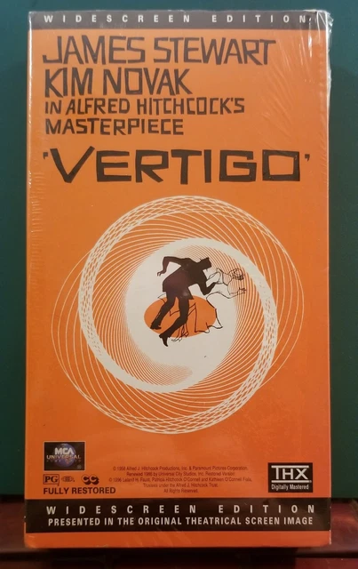 VERTIGO ALFRED HITCHCOCK James Stewart Kim Novak VHS Restored ...
