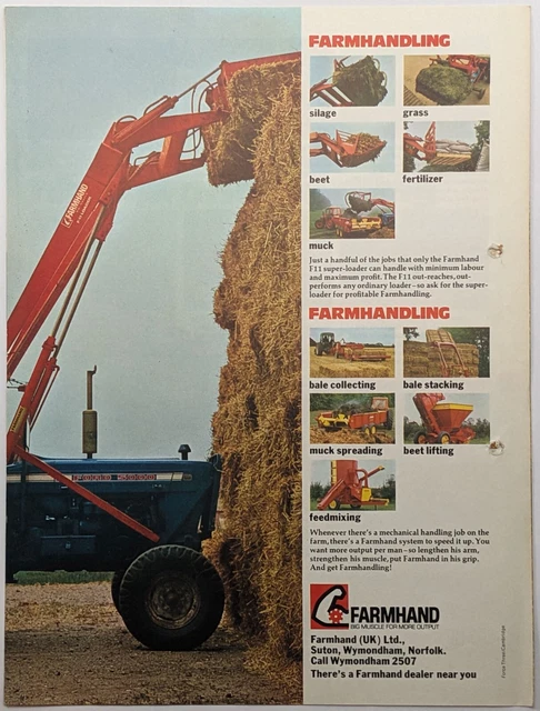 ORIGINAL FARMHAND BALE Accumulator, Bale Fork & F11 Super Loader ...