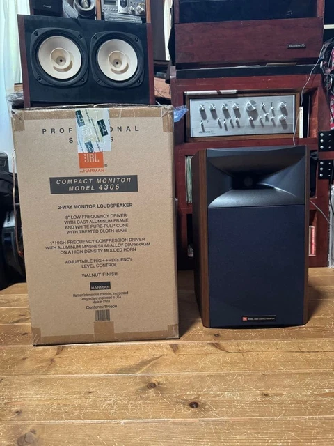 JBL 4306 6Ω 2-Way Bookshelf Monitor Speaker Pair 8" Woofer Used From ...