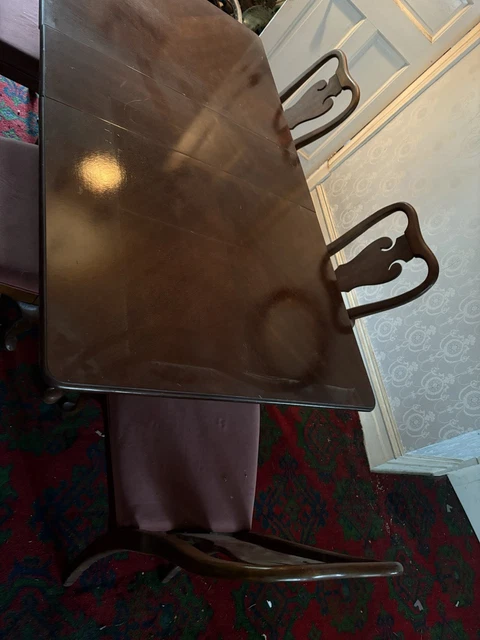 STAG EXTENDING DINING Table with 2 Carvers and 4 Chairs £70.00 ...