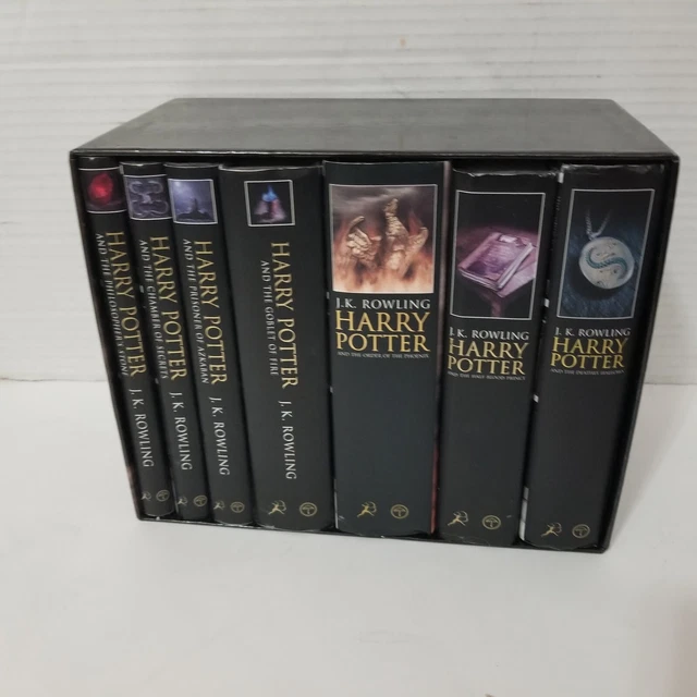 HARRY POTTER BLOOMSBURY Hardcover Complete Box Set UK Edition 1-7 Rare ...