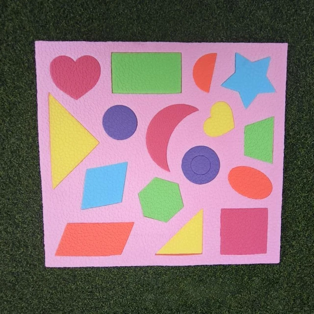7X SHAPE PUZZLE Foam Shape Matching for Preschool Game Children ...