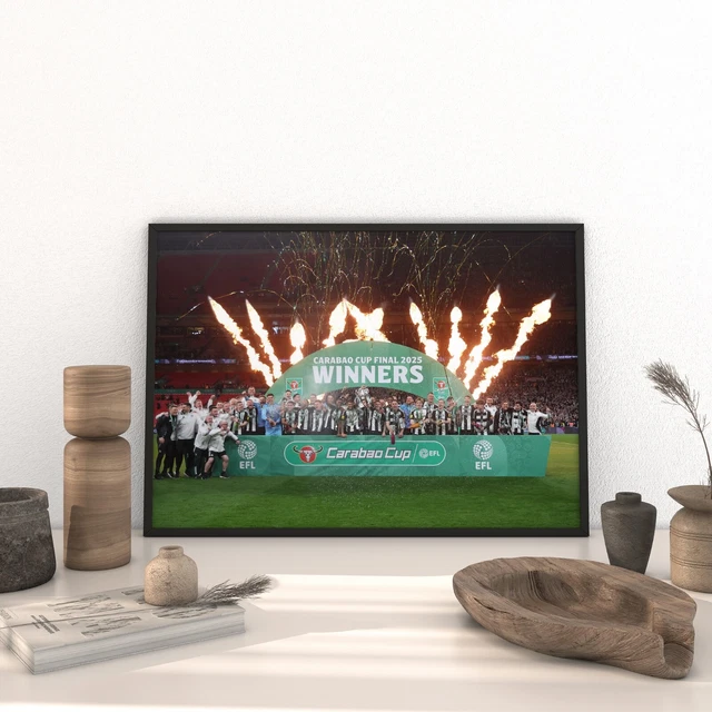 NEWCASTLE UNITED CARABAO Cup Winners 2025 Framed Photo Print £55.00 ...