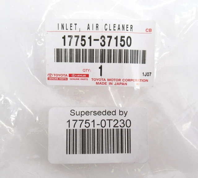 GENUINE OEM TOYOTA 17751-0T230 Air Inlet Duct 2020-2021 Corolla 2018 ...