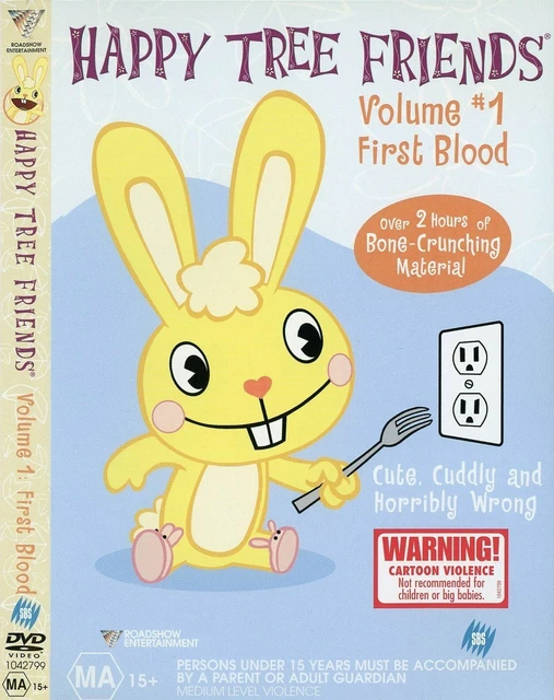 HAPPY TREE FRIENDS: Volume 1 First Blood DVD (Region 4) VGC NEW CASE $6 ...