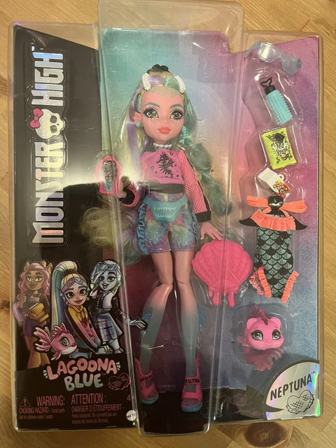 MONSTER HIGH LAGOONA BLUE Gen 3 Doll + Pet & Accessories 2022 Brand New ...