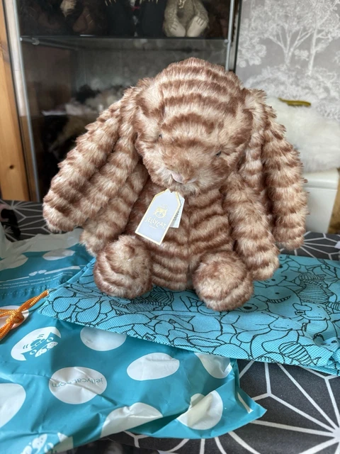 JELLYCAT BASHFUL LUXE Bunny Juniper BNWT Dust Bag £98.44 - PicClick UK