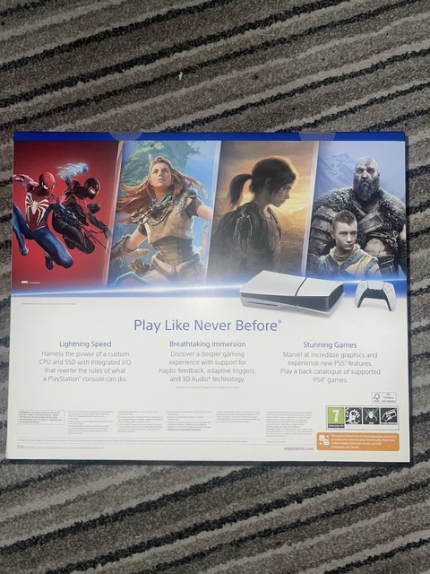 SONY PLAYSTATION 5 Slim Console Disc Edition/Digital, 1TB, White £353. ...