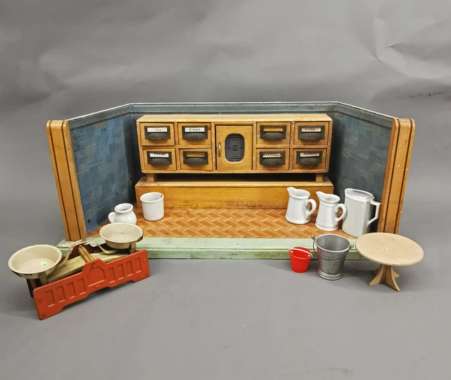 OLD MERCHANT SHOP shop with accessories 1930s 9110025-d £138.66 ...