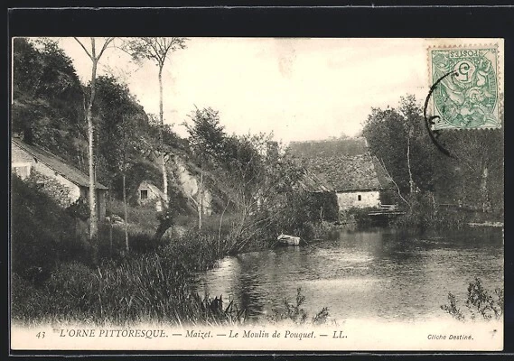 CPA MAIZET, LE Moulin de Pouquet 1907 EUR 13,00 - PicClick FR