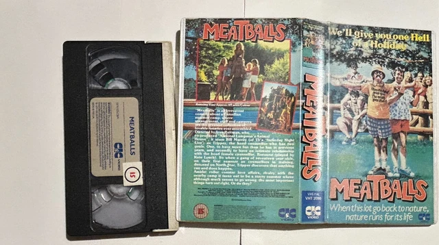 MEATBALLS {1979, BILL Murray} Original Embossed Ex-Rental Pre-Cert Vhs ...