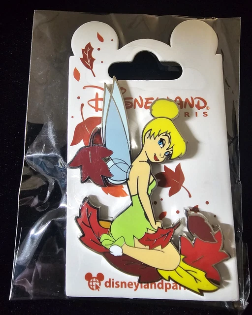 DISNEY TINKER BELL Peter Pan Fall Leaves Disneyland Paris Trading Pin £ ...