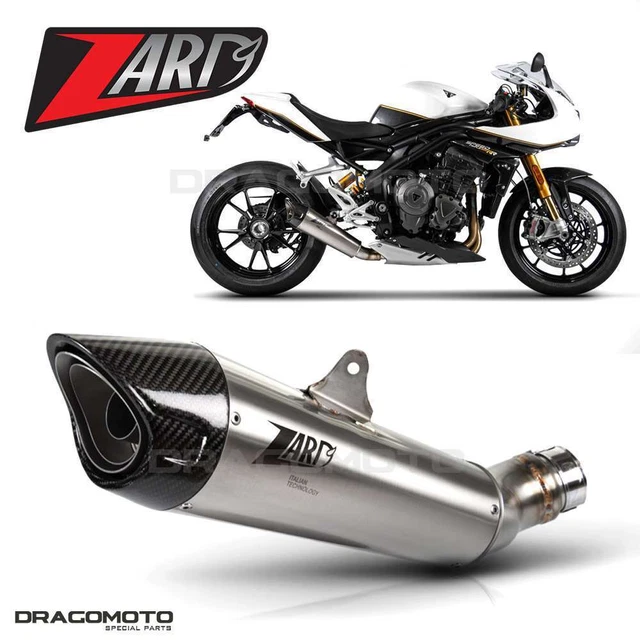 TRIUMPH SPEED TRIPLE 1200 RS 2021 2022 ZARD Pot échappement Titane RC ...