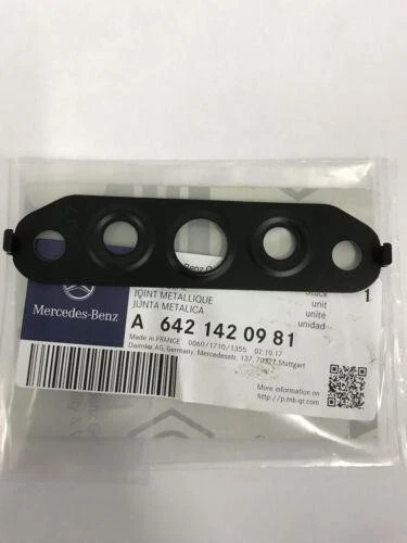 GENUINE MERCEDES-BENZ OM642 Turbo Oil Feed Gasket to Block A6421420981 ...