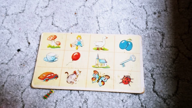 VINTAGE BILDER LEGESPIEL Aus Pappe Ca.1940 DDR Kinder EUR 10,00 ...