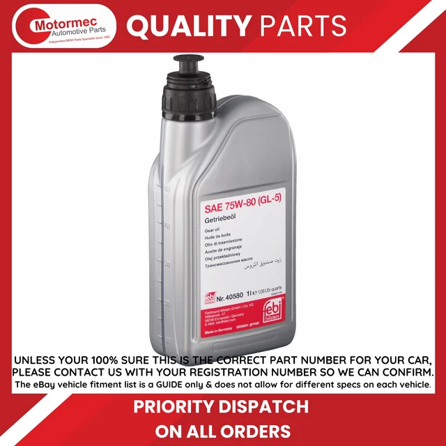 FEBI - 40580 - Axle Gear Oil £13.99 - PicClick UK