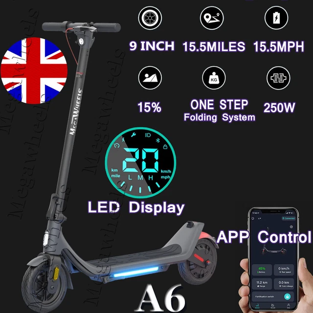 2025 FOLDING ELECTRIC Scooter Adult Long Range Fast Speed E-Scooter+App ...