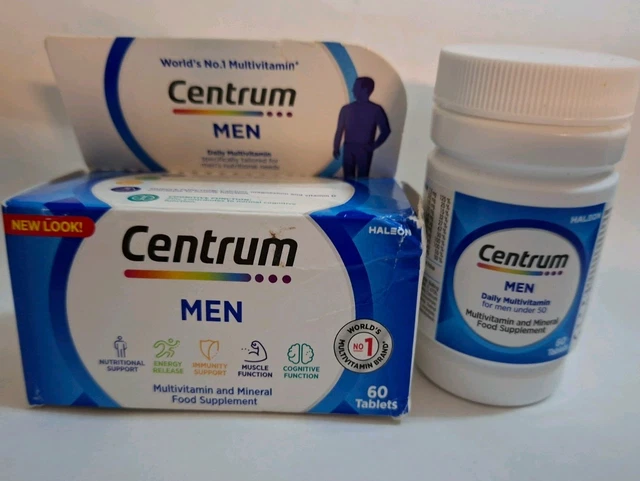 CENTRUM MEN TABLETS Multivitamin & Mineral Supplements with 23 ...