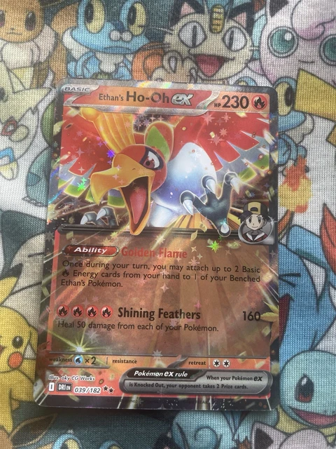 POKÉMON TCG ETHAN’S Ho-Oh EX 039/182 Destined Rivals Mint Double Rare £ ...