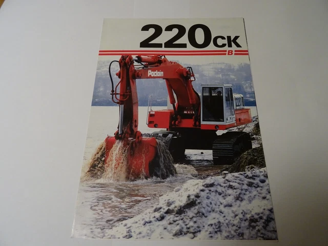 DOCUMENTATION, BROCHURE CATALOGUE POCLAIN 220B EUR 20,00 - PicClick FR