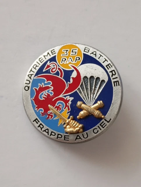 INSIGNE 35° RAP/4° Batterie, Régiment Artillerie Parachutiste EUR 8,00 ...