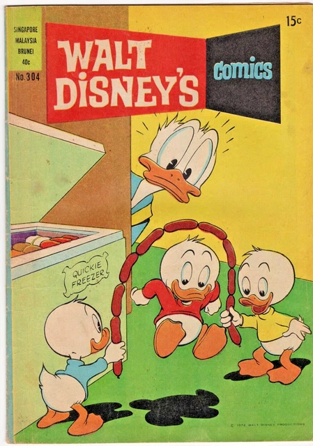 WALT DISNEY AUSTRALIAN comics Donald Duck #304 W.G. Publication 1972 ...