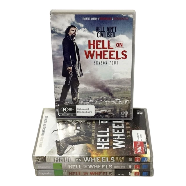 HELL ON WHEELS Complete Seasons 1 2 3 4 DVD Set - 13 Discs PAL Region 4 ...